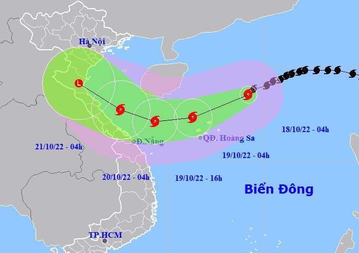 Tin bão hôm nay: Bão số 6 mạnh lên cấp 13 rồi suy yếu khi vào gần bờ