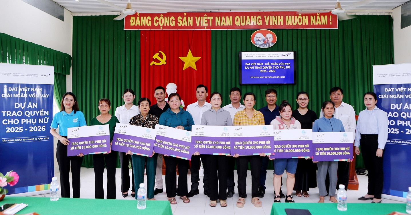 BAT Việt Nam tiếp tục trao quyền kinh tế cho phụ nữ vùng biên Tây Ninh