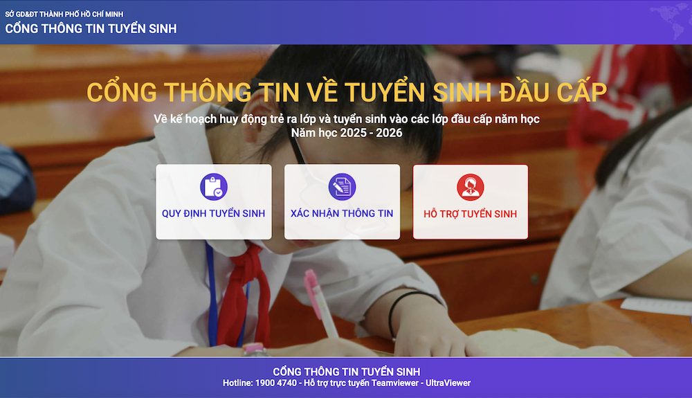 Tuyển sinh lớp 1, 6 ở TPHCM không phân tuyến theo địa giới hành chính xã, phường