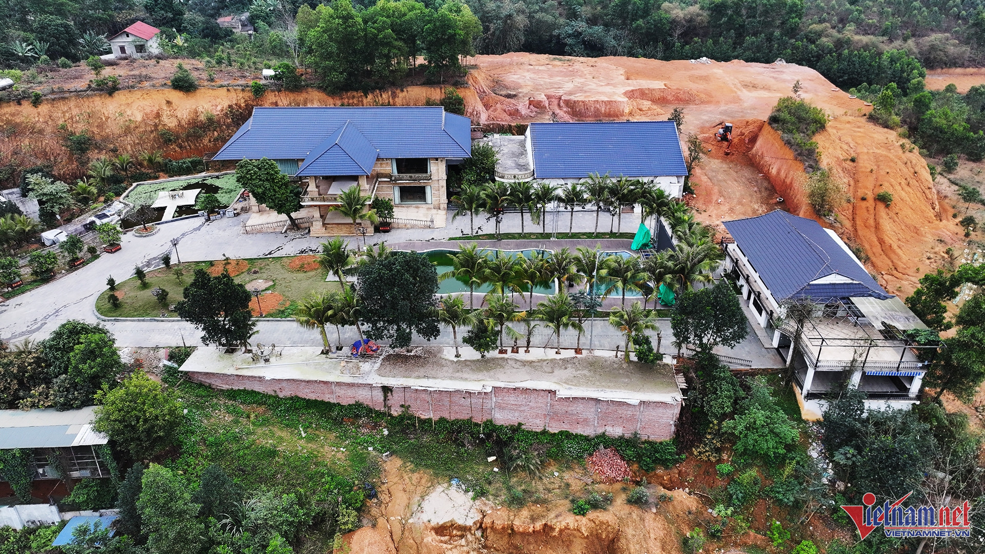 Cận cảnh biệt phủ của giang hồ Tuấn 'trắng' vừa bị bắt