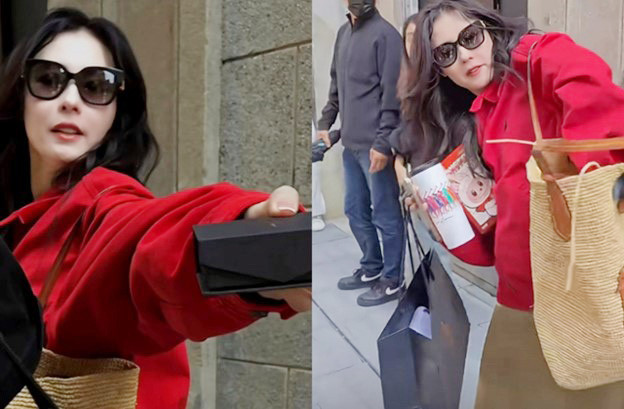 Nữ diễn viên chuẩn phú bà vibiz: Đi đường gặp fan, bất ngờ tặng luôn dây chuyền