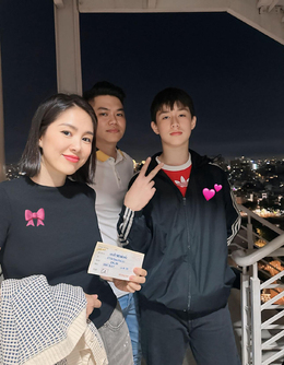 Chiều cao ở tuổi 12 gây ngạc nhiên của con trai Lê Phương - Quách Ngọc ...