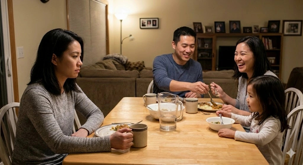 Vợ cũ của chồng thường xuyên qua nhà thăm con, ăn cơm, thậm chí ngủ lại